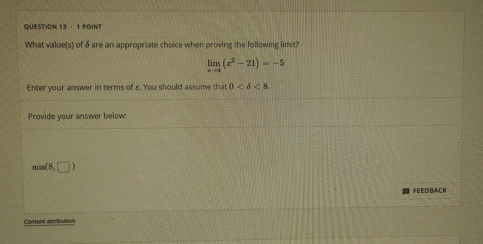 Solved What value(s) of δ are an appropriate choice when | Chegg.com