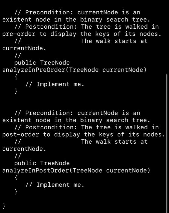 Solved package textbook; public class TreeNode \{ private | Chegg.com