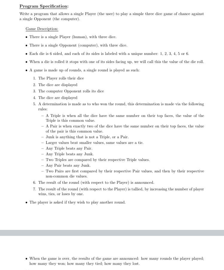 Solved Program JAVA Specification:Write a program that | Chegg.com