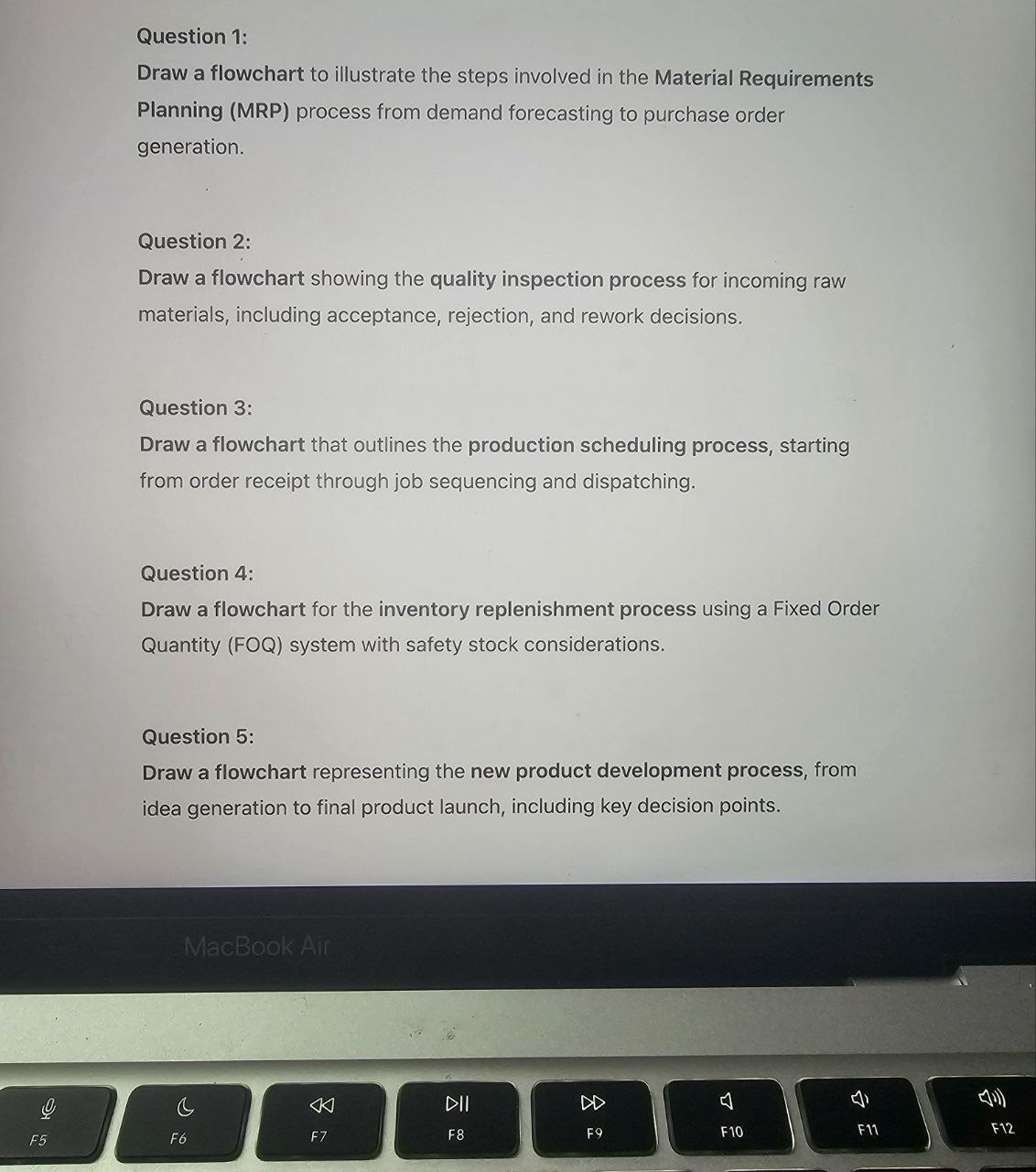 Solved Question 1:Draw a flowchart to illustrate the steps | Chegg.com