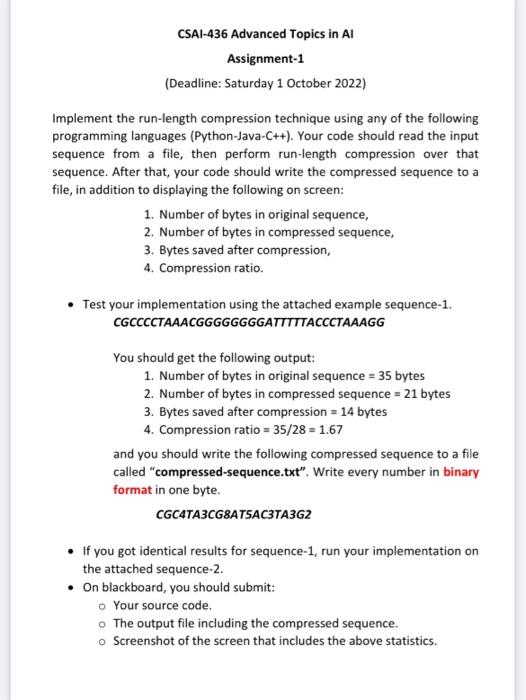 Solved CSAI-436 Advanced Topics in Al Assignment-1 | Chegg.com