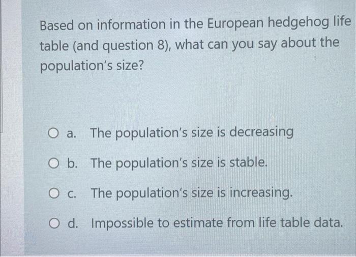 Solved Use this table to answer the next 3 questions The | Chegg.com