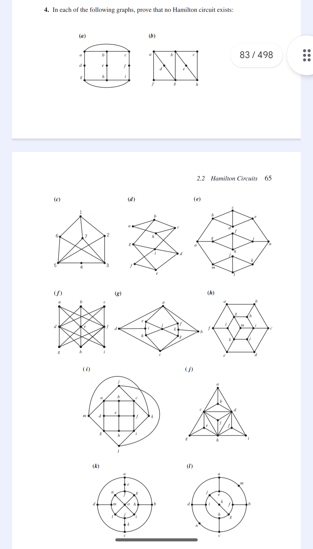 Solved In each of the following graphs, prove that no | Chegg.com