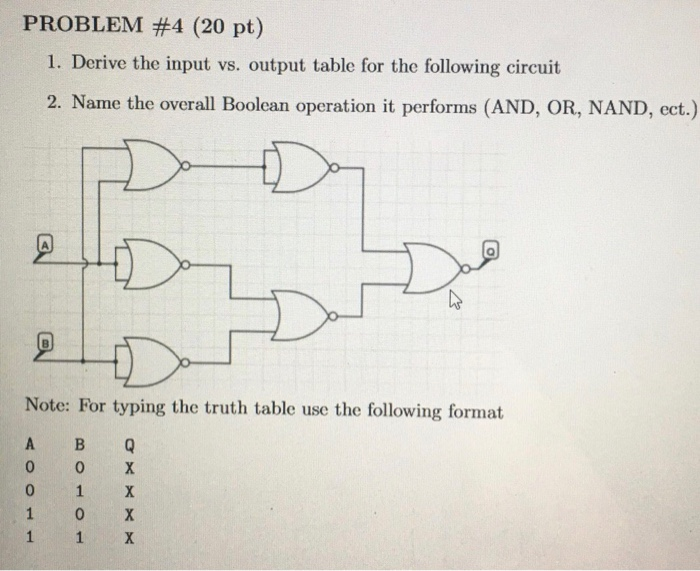 Solved PROBLEM #4 (20 pt) 1. Derive the input vs. output | Chegg.com