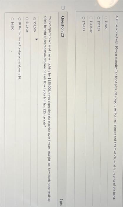 Solved ABC has a bond with 10 -year maturity. The bond pays | Chegg.com