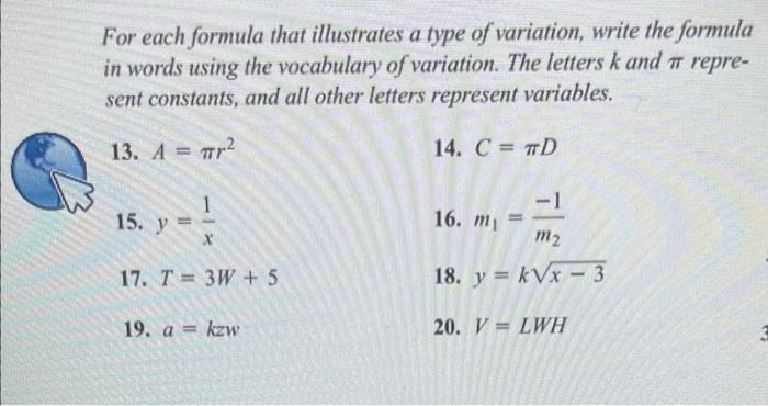 Solved For each formula that illustrates a type of | Chegg.com