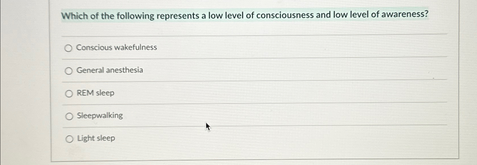 Solved Which of the following represents a low level of | Chegg.com