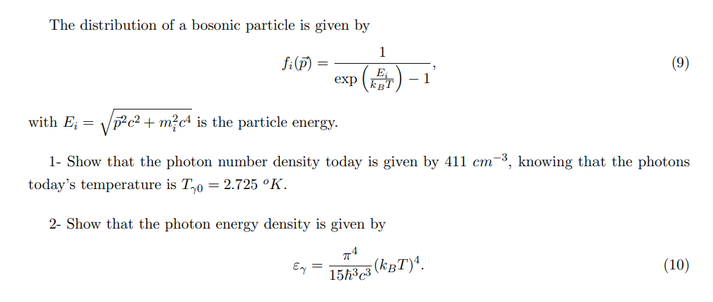 Solved The distribution of a bosonic particle is given | Chegg.com