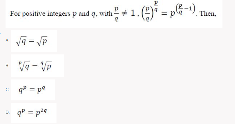 Solved For positive integers p and q, with | Chegg.com Solved For positive integers p and q, with | Chegg.com