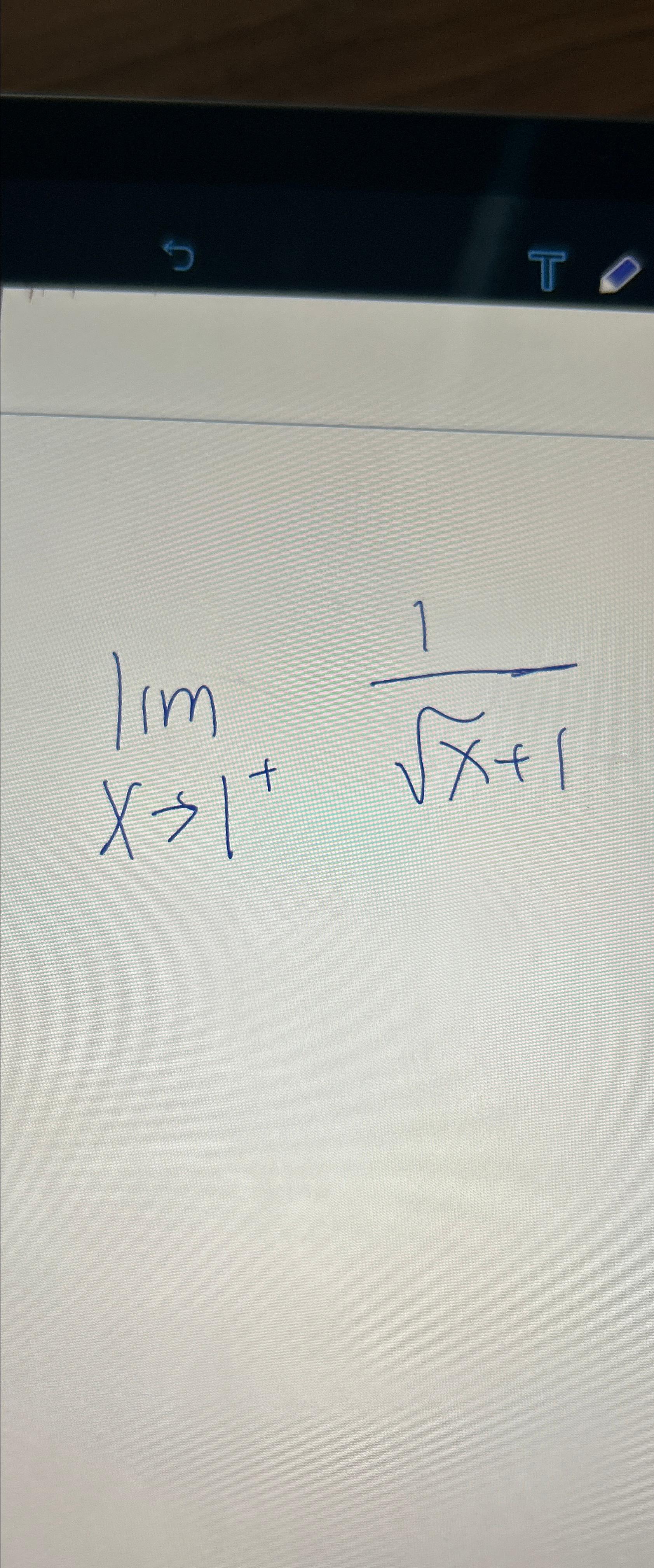 Solved limx→1+1x2+1 | Chegg.com