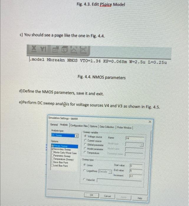 Solved B.1. NMOS Characteristics 1.Set up the circuit given | Chegg.com
