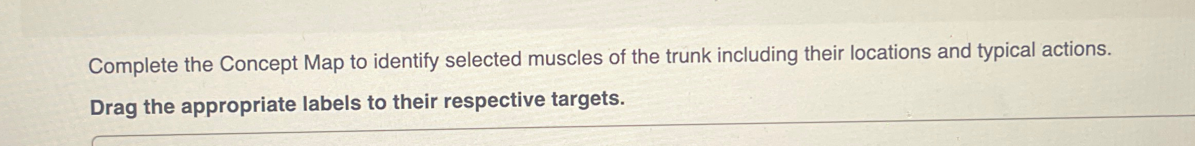 Solved Complete the Concept Map to identify selected muscles | Chegg.com