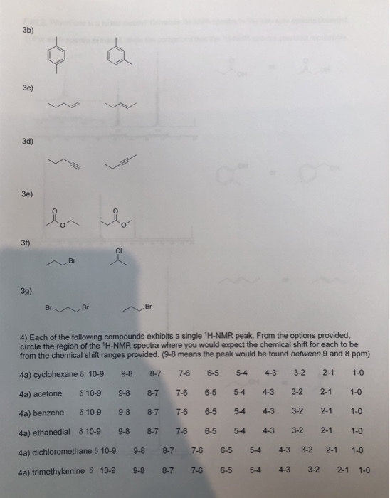 Solved Part 1. Predicting 'H-NMR chemical shift and | Chegg.com