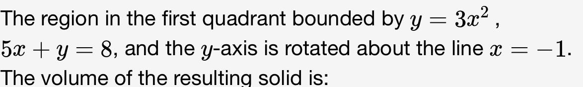 The region in the first quadrant bounded by | Chegg.com