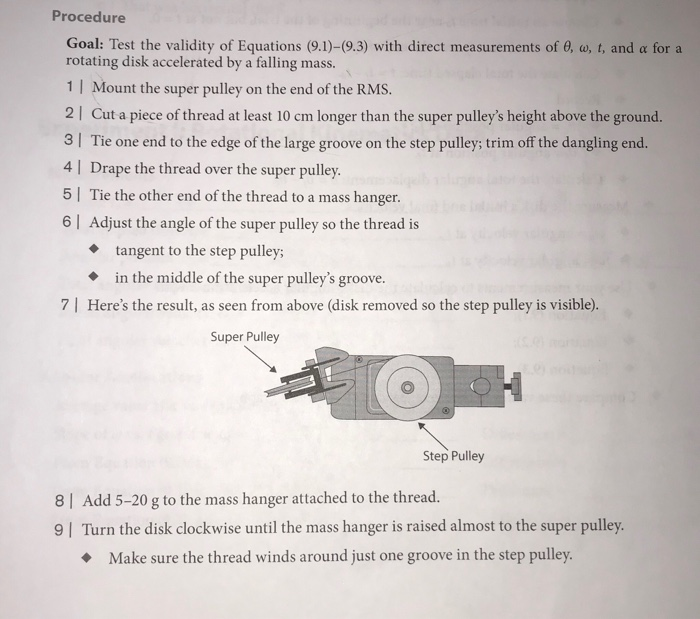 Solved Lab 9: Rotation Experiment I: Rotational Kinematics | Chegg.com
