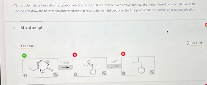 Solved This problem describes a decarboxylation reaction. In | Chegg.com Solved This problem describes a decarboxylation reaction. In | Chegg.com