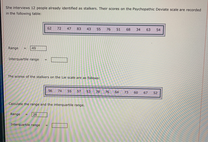 Solved She interviews 12 people already identified as | Chegg.com