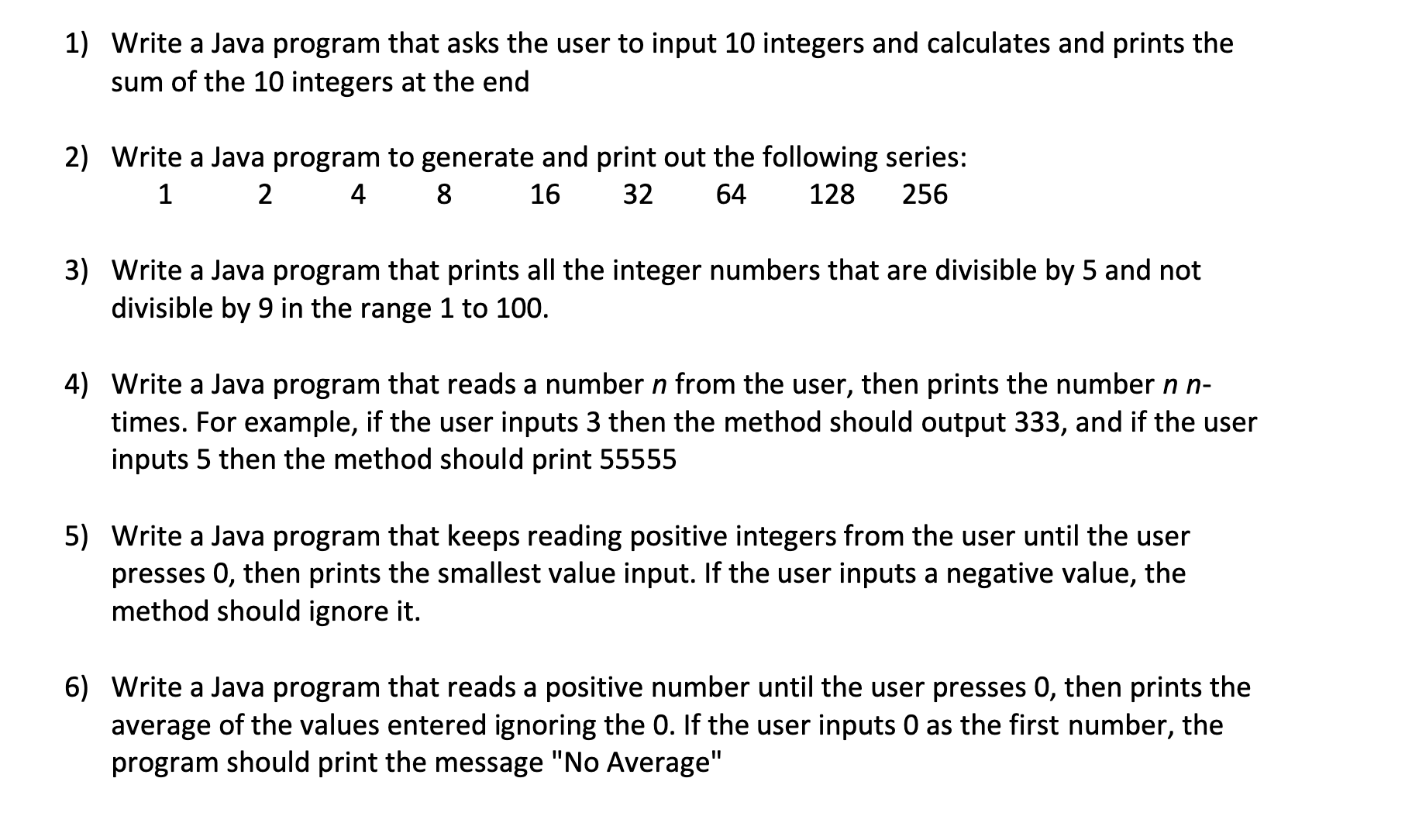 Solved IN JAVAWrite a Java program that asks the user to | Chegg.com