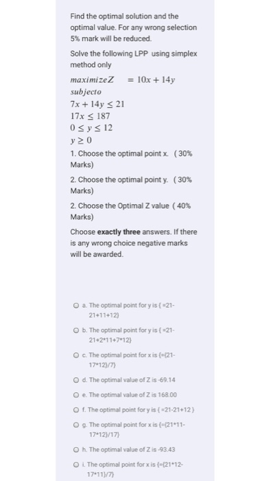 Solved Find the optimal solution and the optimal value. For | Chegg.com
