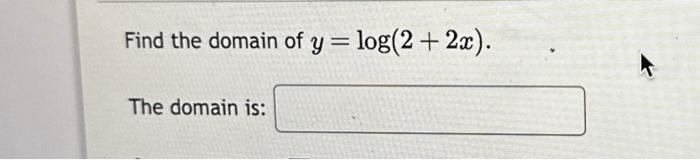 The equation y=log(x+4) has a vertical asymptote at: | Chegg.com