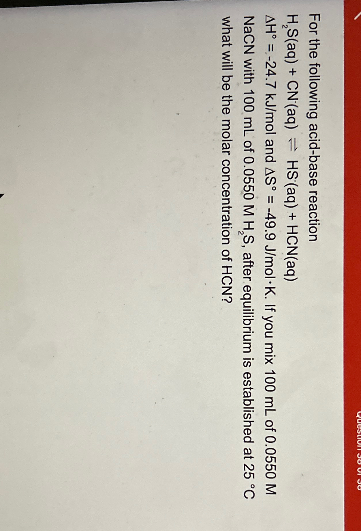 Solved For the following acid-base | Chegg.com