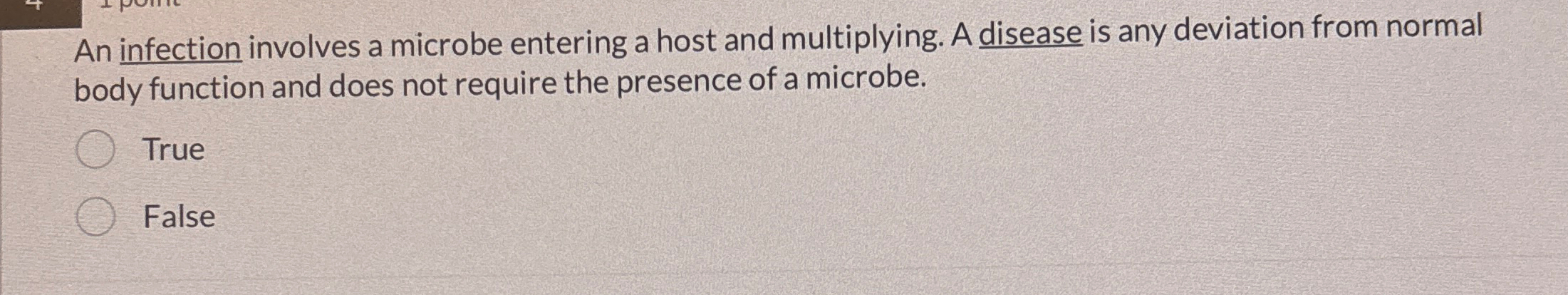 Solved An infection involves a microbe entering a host and | Chegg.com