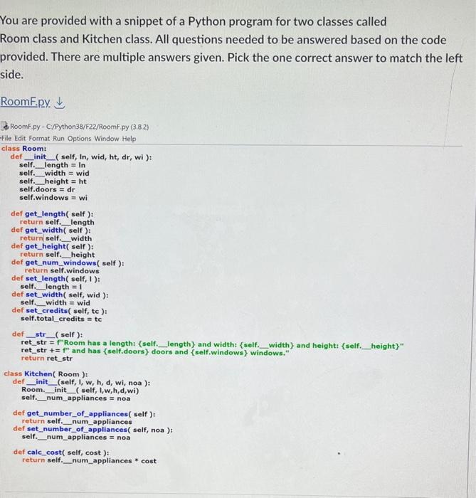 Solved You are provided with a snippet of a Python program | Chegg.com