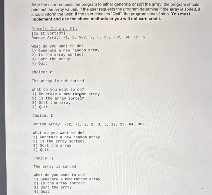 Solved Assignment 6 A : Is it sorted? It's helpful to know | Chegg.com