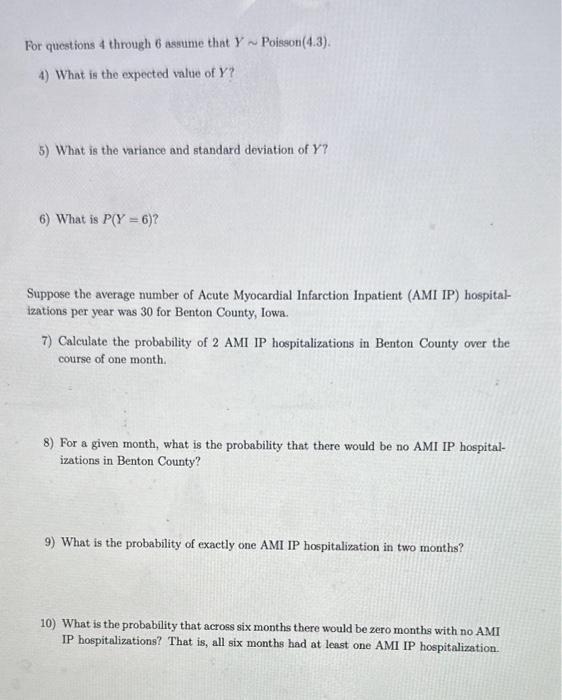 Solved When applicable: calculate answers to four decimal | Chegg.com