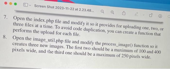 Solved Exercise 22-1 Work with uploads and images This | Chegg.com