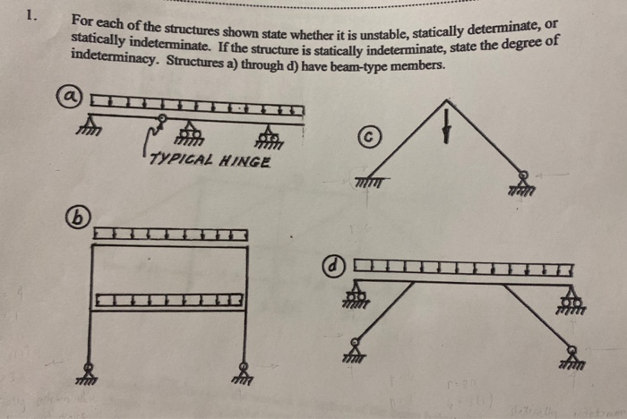 Solved 1. For each of the structures shown state whether it | Chegg.com