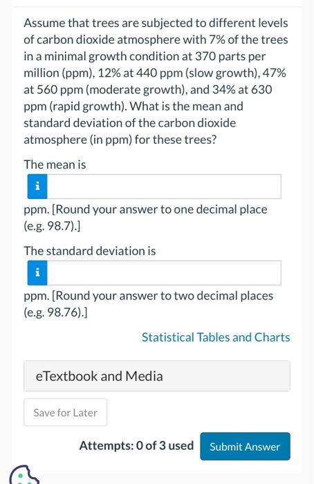 Solved Assume that trees are subjected to different levels | Chegg.com