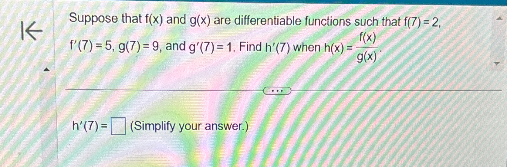 Solved Suppose that f(x) ﻿and g(x) ﻿are differentiable | Chegg.com