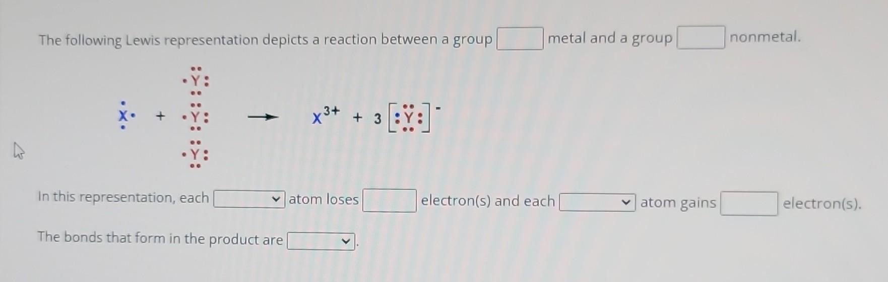 Solved The following Lewis representation depicts a reaction | Chegg.com