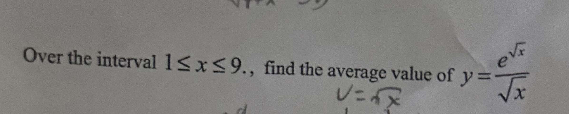 Solved Over the interval 1≤x≤9., ﻿find the average value of | Chegg.com
