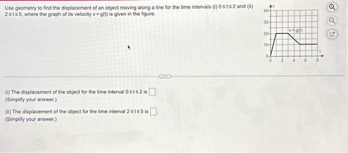 Solved Use geometry to find the displacement of an object | Chegg.com