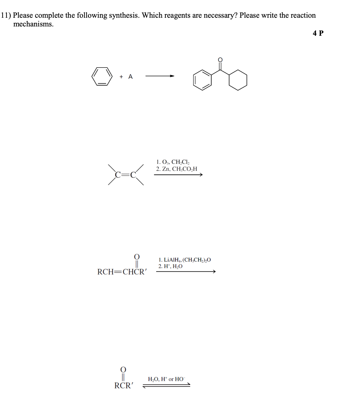 Solved Please complete the following synthesis. Which | Chegg.com
