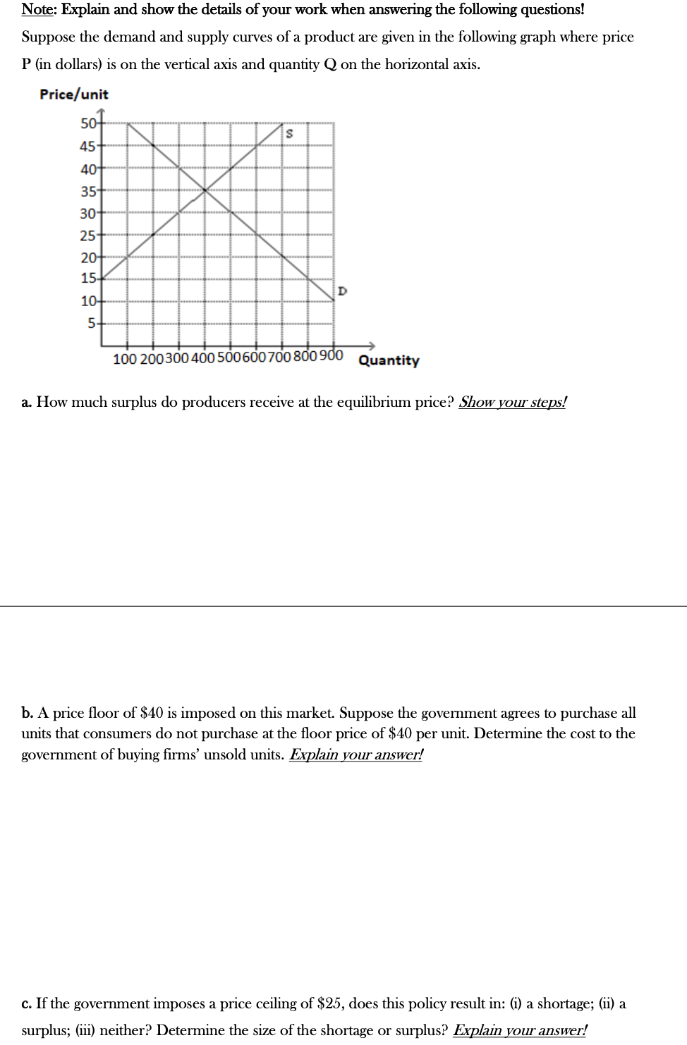 Note: Explain and show the details of your work when | Chegg.com