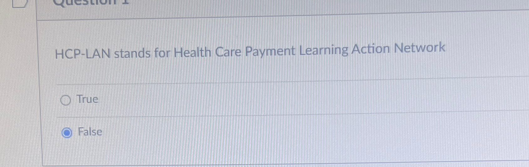 Solved HCP-LAN stands for Health Care Payment Learning | Chegg.com
