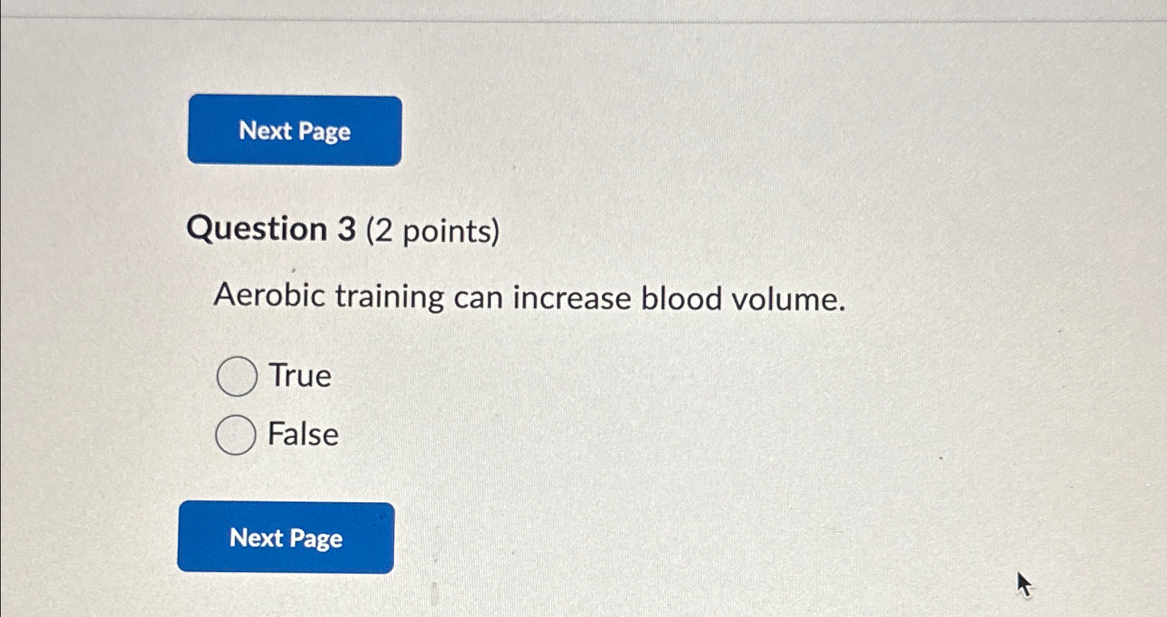 Solved Question 3 (2 ﻿points)Aerobic training can increase | Chegg.com