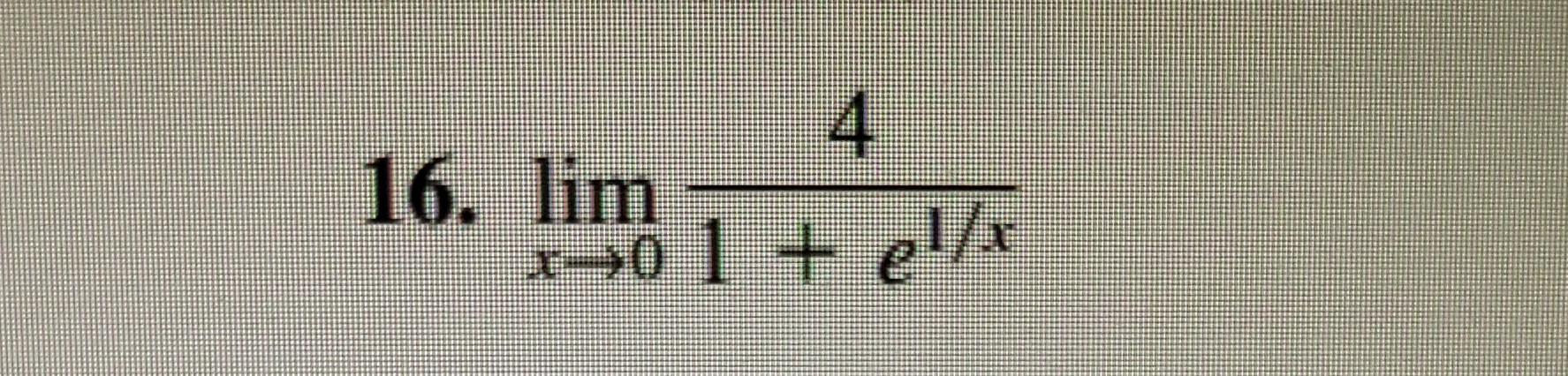 Estimating A Limit Numerically In Exercises 1 6