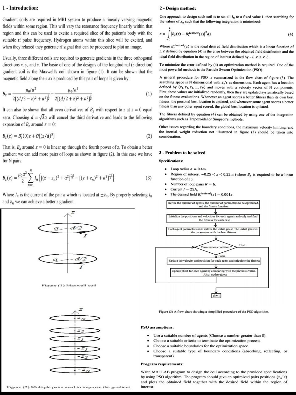 1 - ﻿Introduction:Gradient coils are required in MRI | Chegg.com