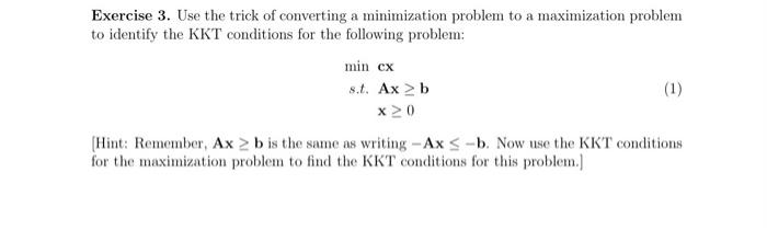 Solved Exercise 3. Use the trick of converting a | Chegg.com