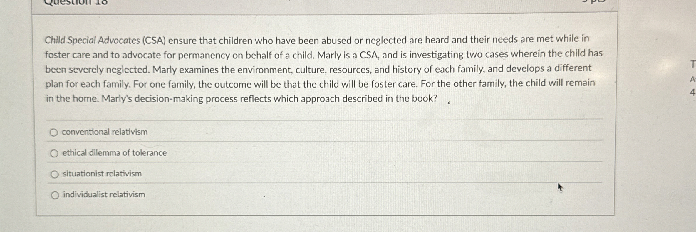Solved Child Special Advocates (CSA) ﻿ensure that children | Chegg.com