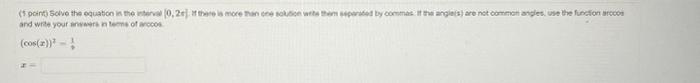 Solved (f point solve the equation in mor 0,20 more an inte | Chegg.com