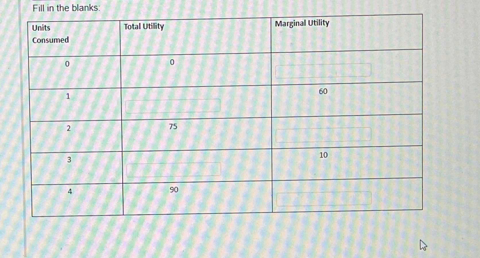 Solved Fill in the | Chegg.com