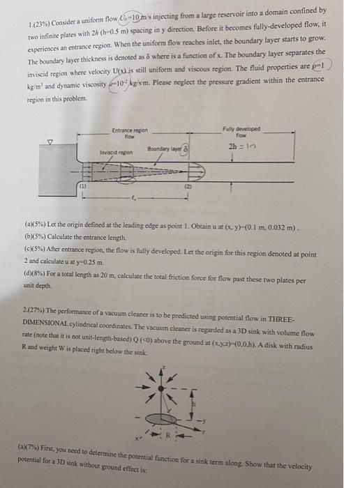 Solved 1. (8%) In potential theory, how could you obtain | Chegg.com