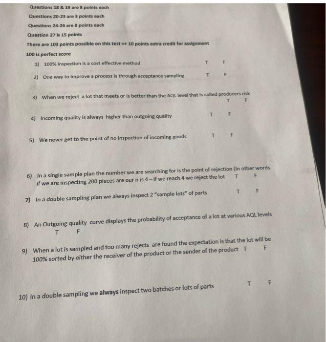 Solved 3) When we reject a lot that meets or is better than | Chegg.com