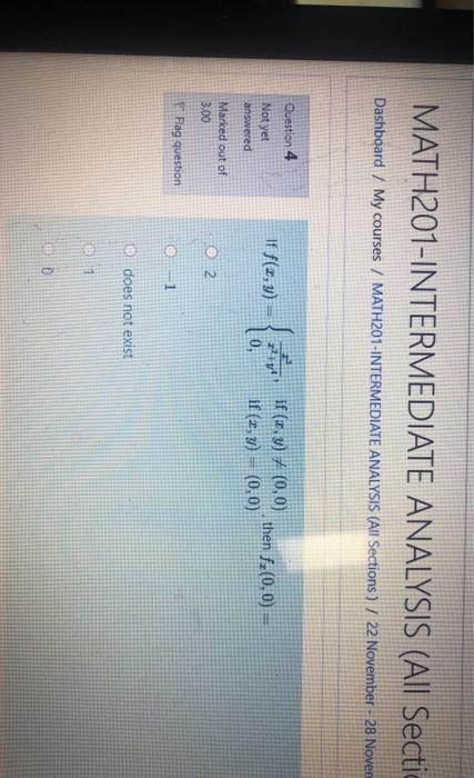 Solved MATH201-INTERMEDIATE ANALYSIS (All Sectic Dashboard / | Chegg.com