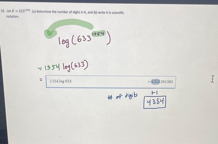 Solved I need part b.) How do we write k in scientifc | Chegg.com
